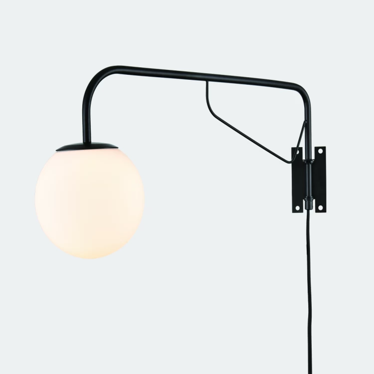 Black Mid Century Modern Wall Light | Claxy Lighting