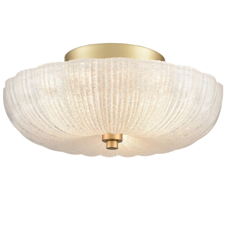 Modern Ceiling Light with 12 Inch Fine Sand Glass | Claxy Lighting