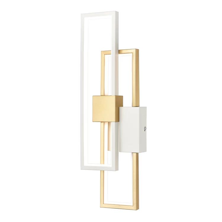 Gold LED Wall Sconce Modern Rectangle | Claxy