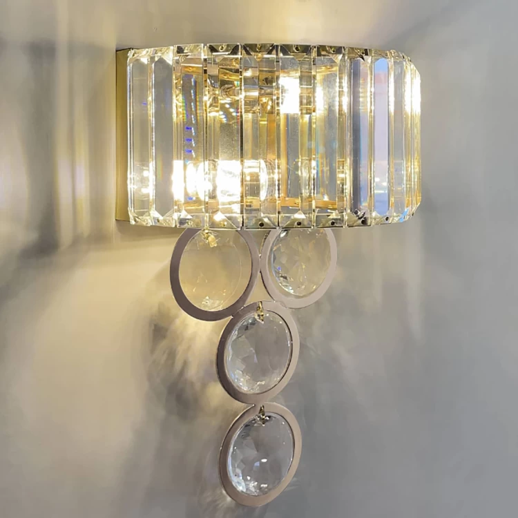 Gold crystal Wall Sconce | Claxy