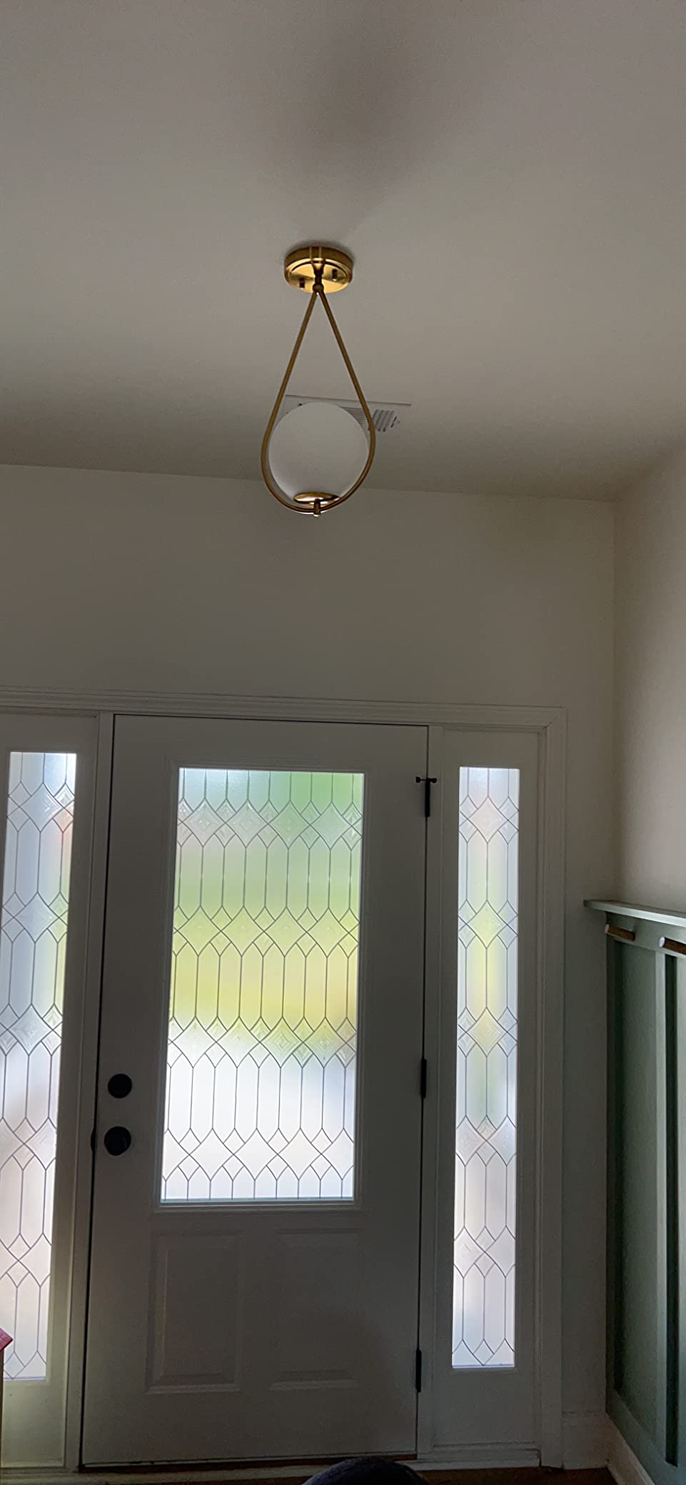 Globe Flush Mount Ceiling Light Glass Fixture - Mid Century Modern ...