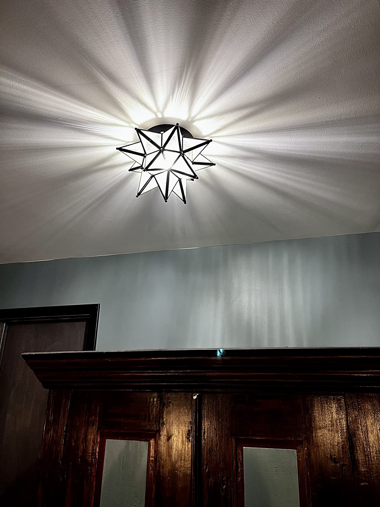 Moravian Star Ceiling Light Fixture | Shelly Lighting