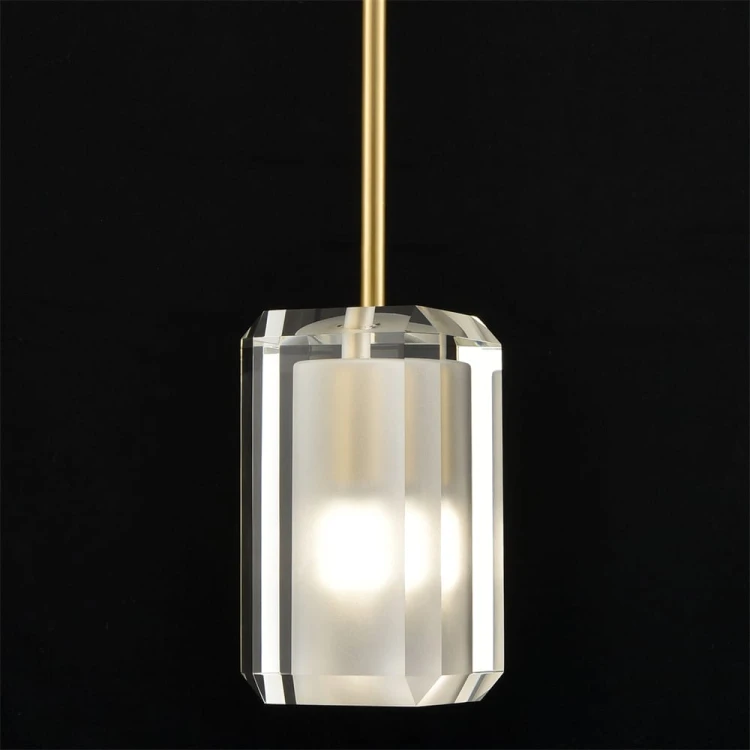 Crystal Pendant Light Adjustable Hanging Lamp | Claxy