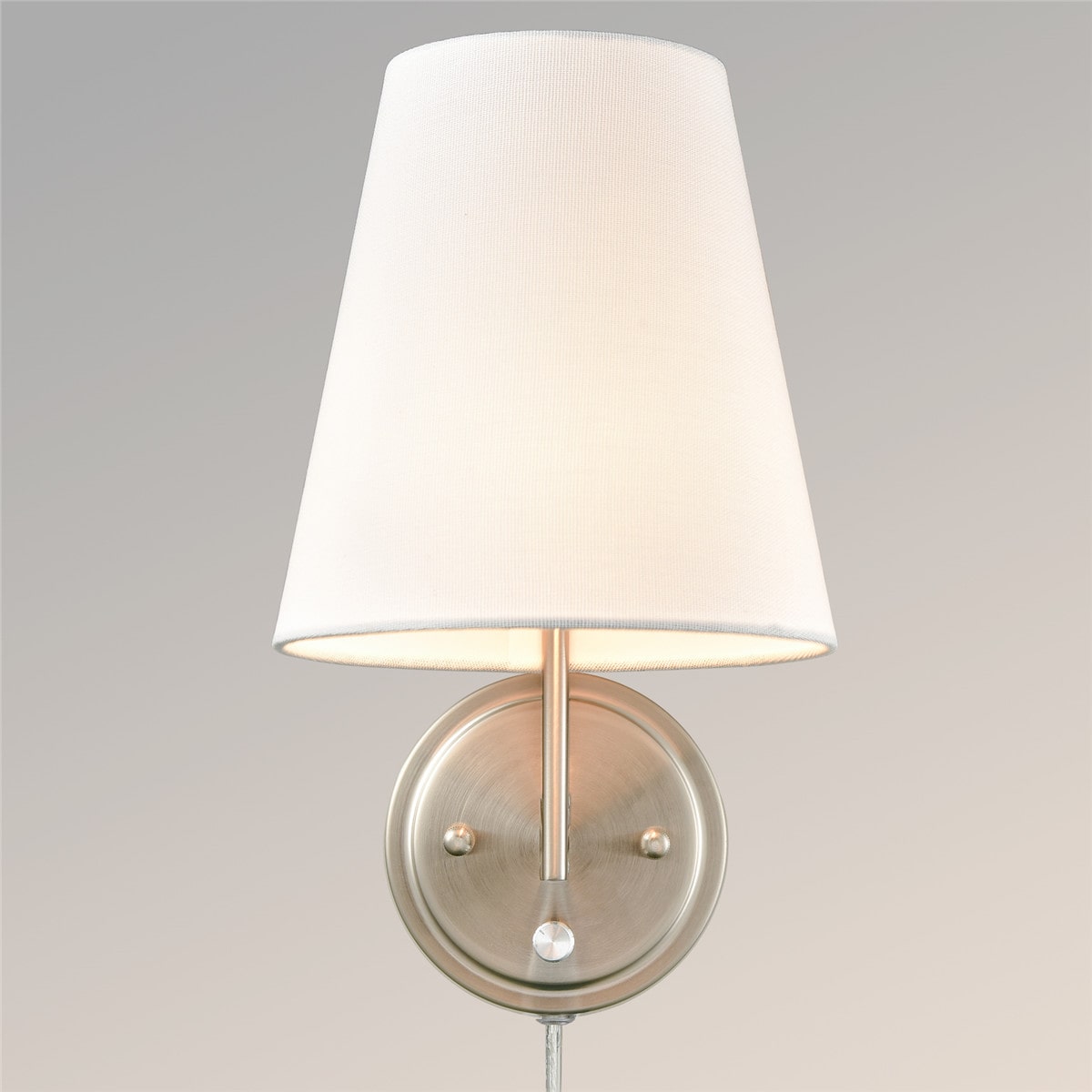 Modern Fabric Plug-in Wall Lamps Set of 2 /Claxy