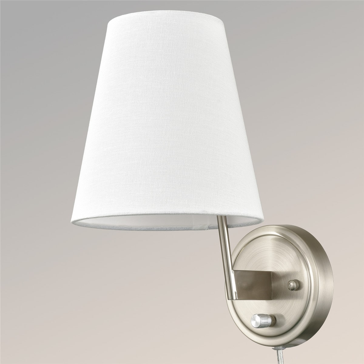 Modern Fabric Plug-in Wall Lamps Set of 2 /Claxy