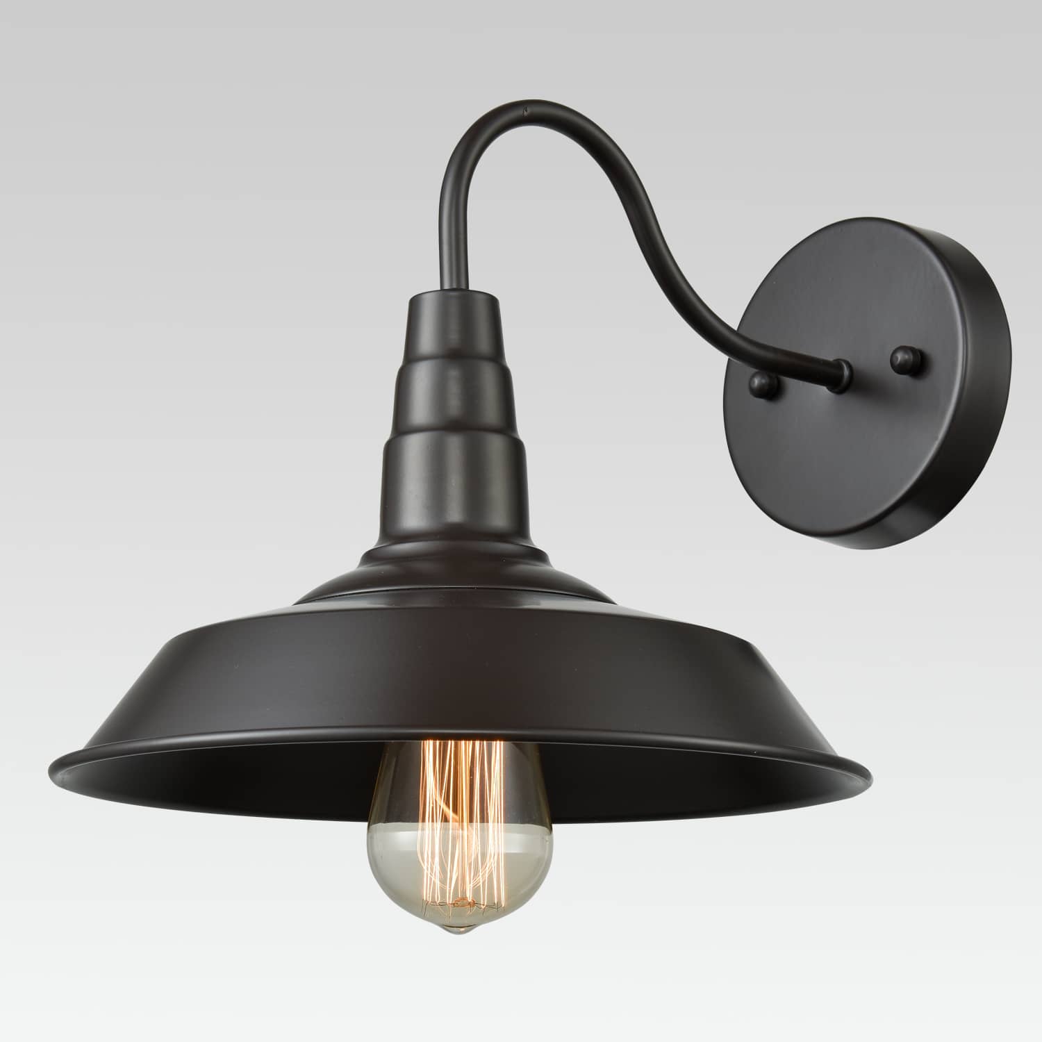 Distressed Farmhouse Metal Cage Plug-in Wall Light | Claxy