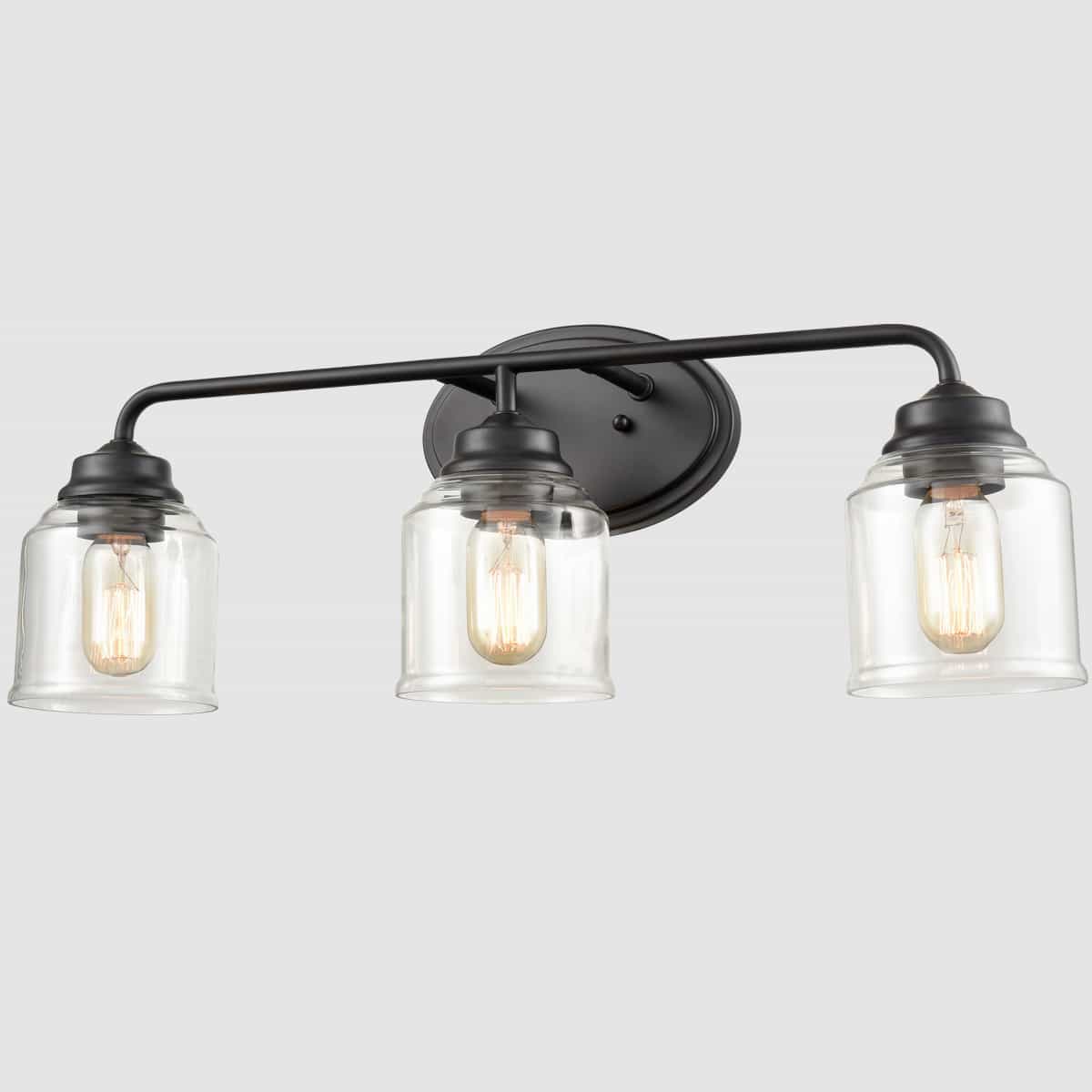Glass Vanity Wall Sconce - 3 Lights | Claxy