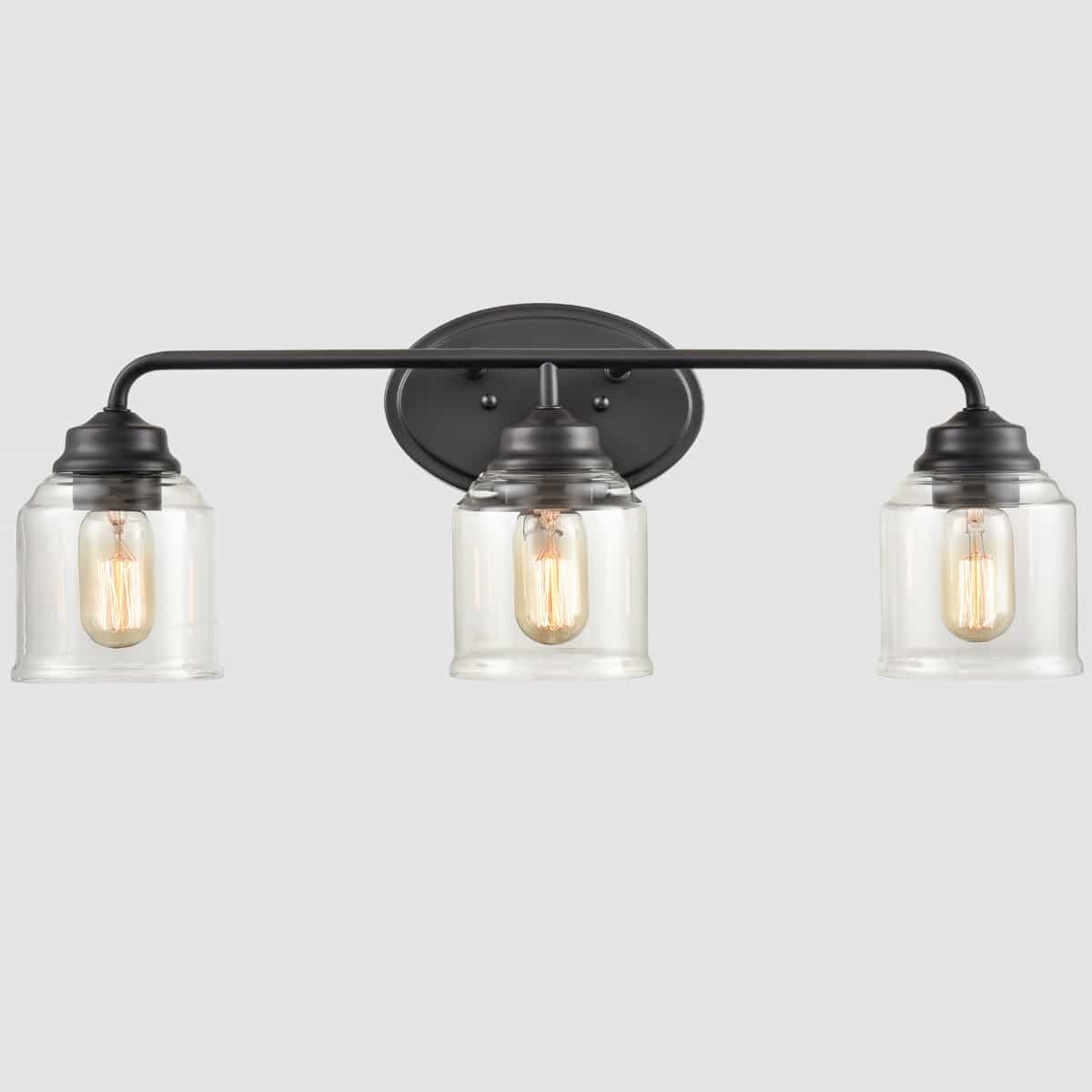 Glass Vanity Wall Sconce - 3 Lights | Claxy