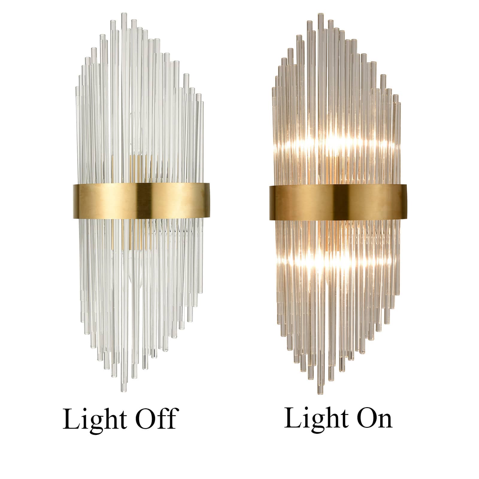 Gold Wall Sconces Modern Vanity Light | Claxy