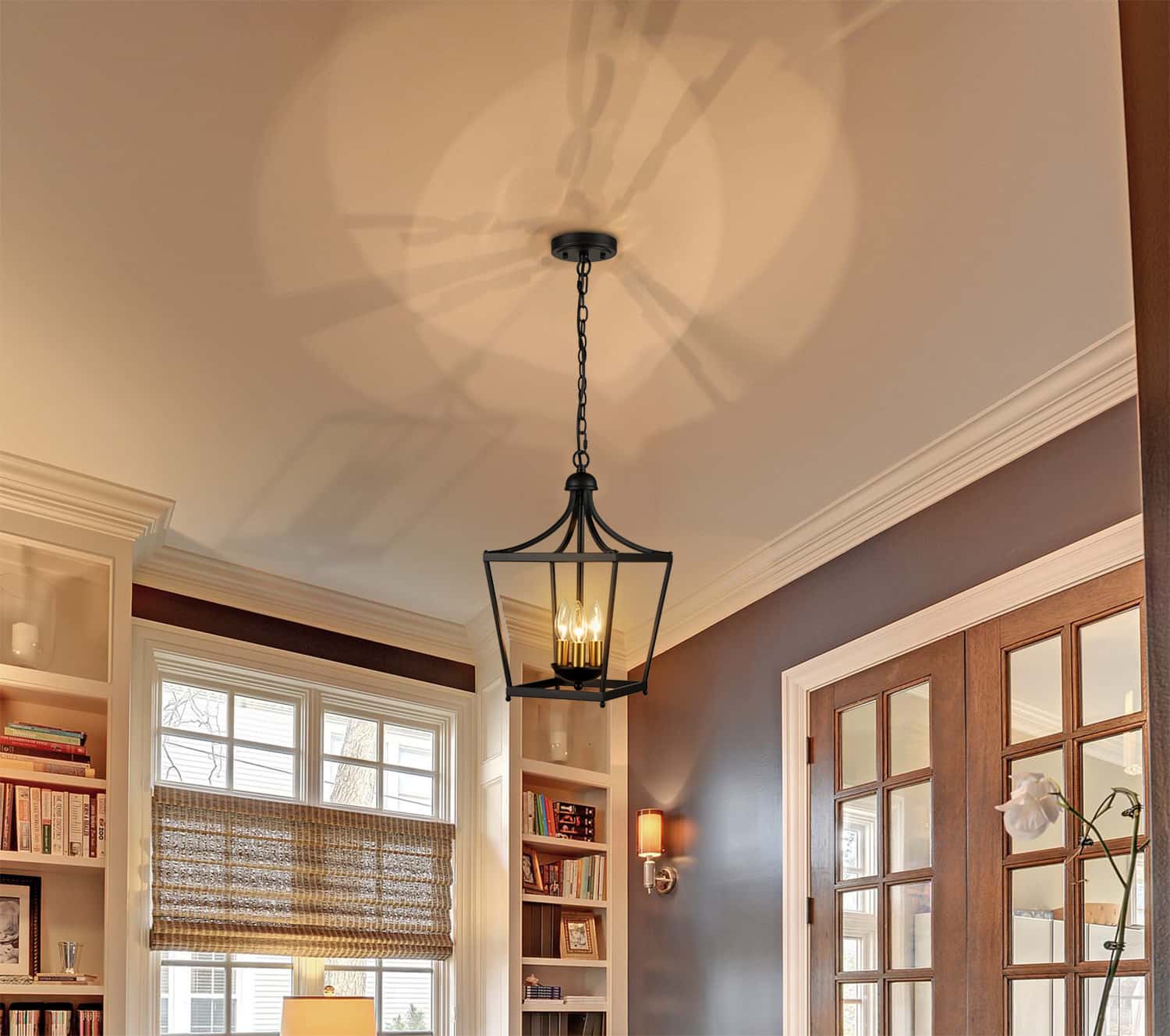 Farmhouse Lantern Chandelier Pendant Light - 3 Light | Claxy