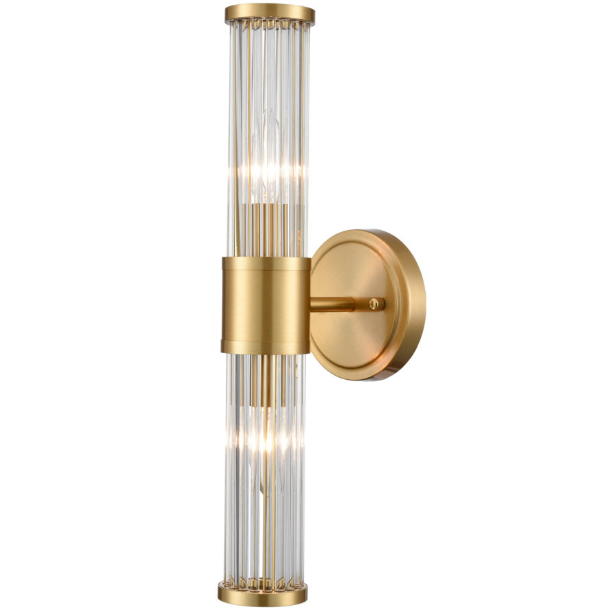gold crystal wall sconce Light for bedroom | Claxy Lighting