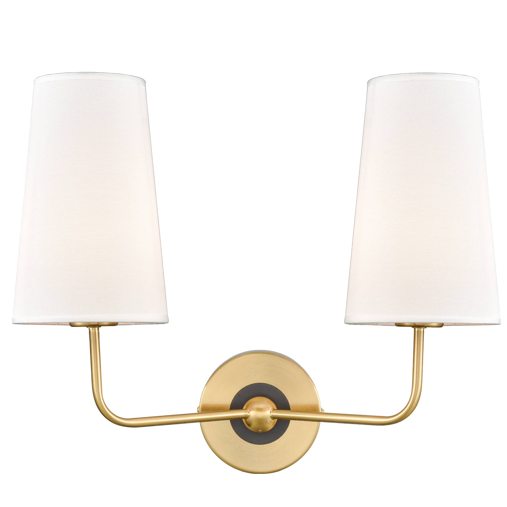Modern Gold Wall Sconces Set of 2 Living Room Wall Lamps