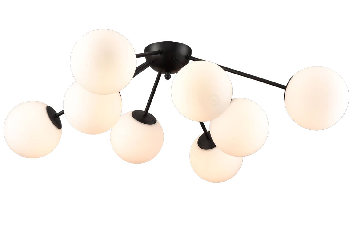 Brass Sputnik Globe Chandelier - 8 Light | Claxy Lighting