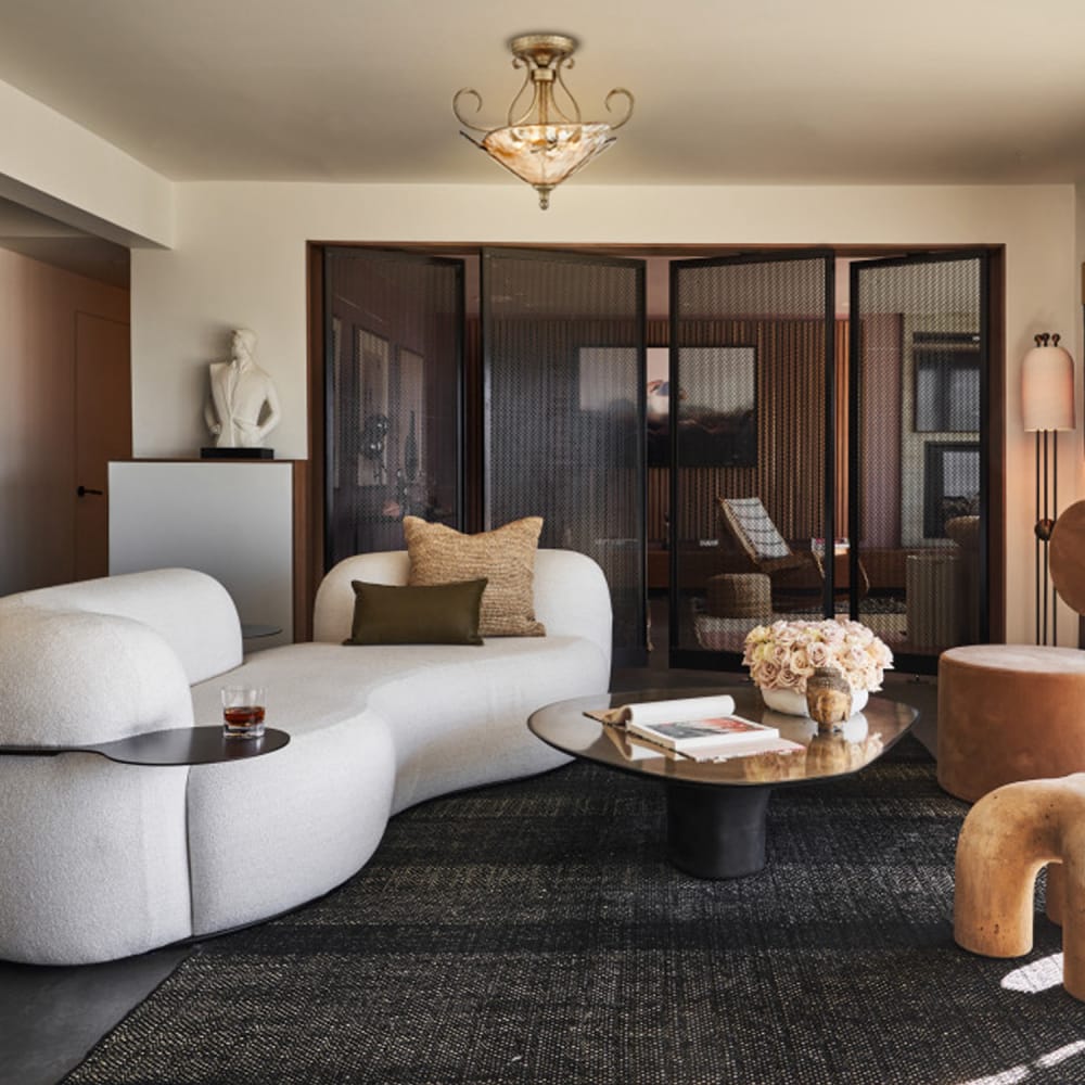 Art Deco Semi Flush Rustic Ceiling Light Amber Glass| Claxy