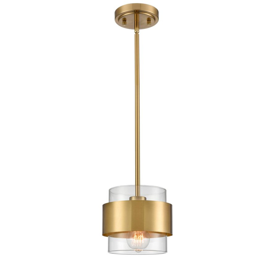 Modern Brass Pendant Light mini Glass Kitchen Hanging Light