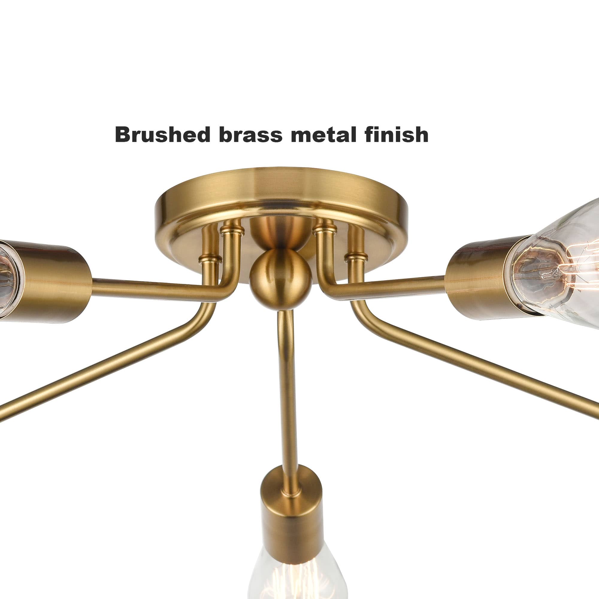 Gold Sputnik Ceiling Light - 5 Light | Claxy Lighting